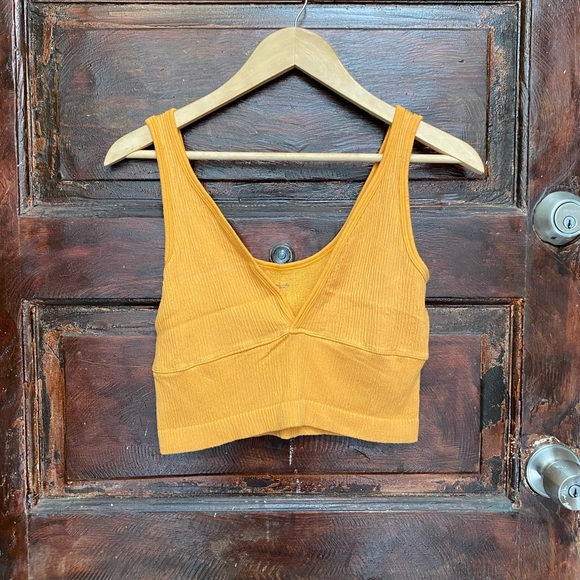 Urban Outfitters | Tops | Urban Outfitters Ribbed Mustard Yellow Tank ...